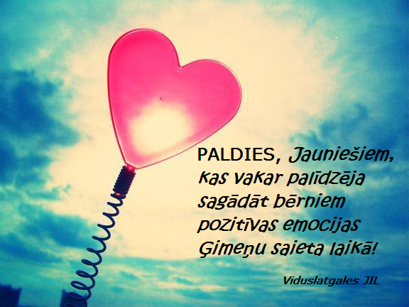 Paldies! Paldies! Paldies! | Viduslatgales pārnovadu fonds